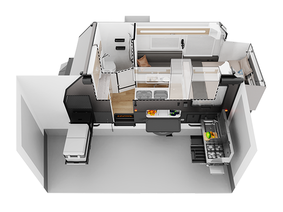 Ceduna 15 MK3 Quad Hard Top Hybrid | Ezytrail Caravans