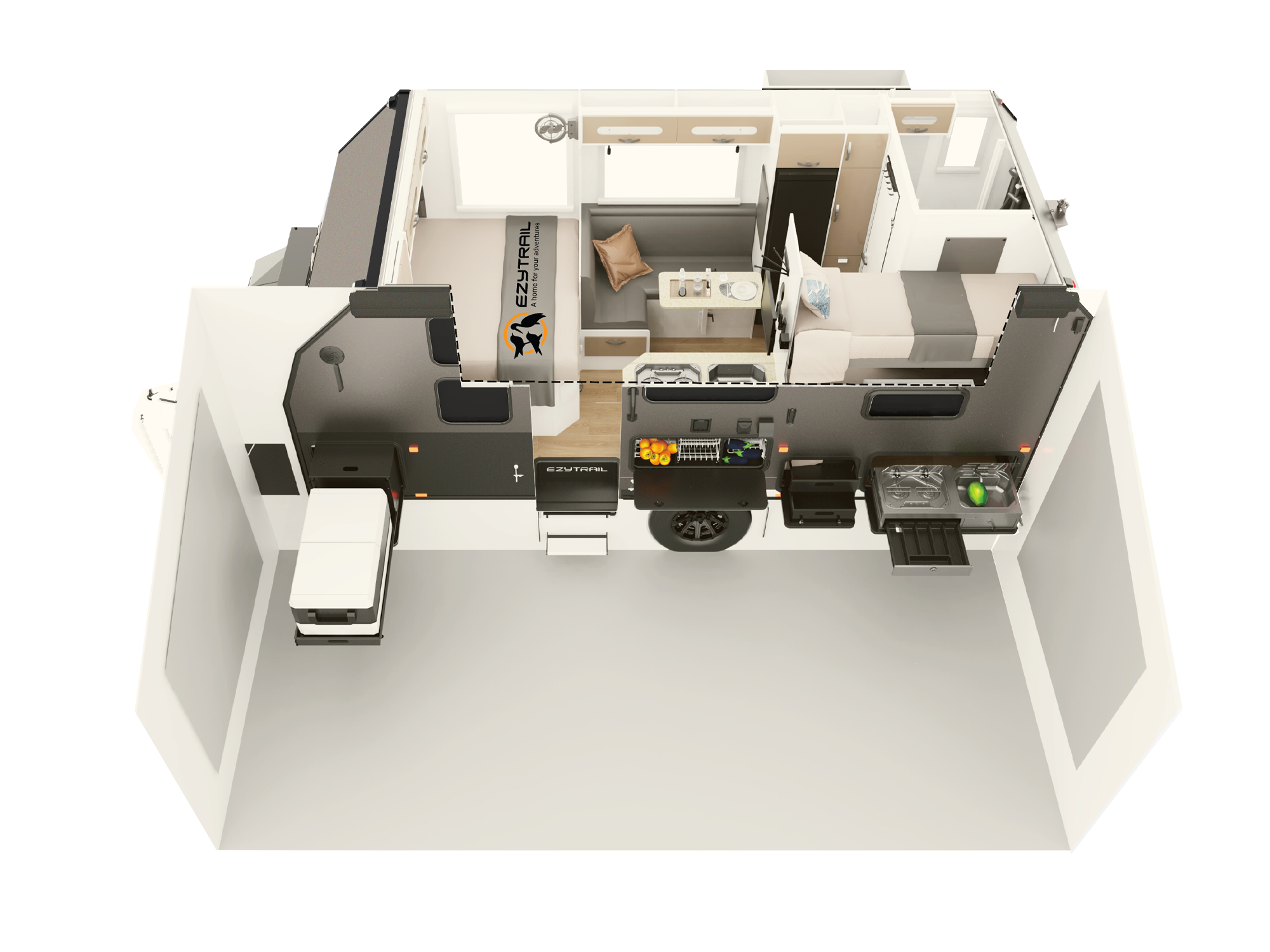 Ceduna 15 Quad MK4 Hybrid Caravan – Off-Road, Sleeps 4, EZYTRAIL