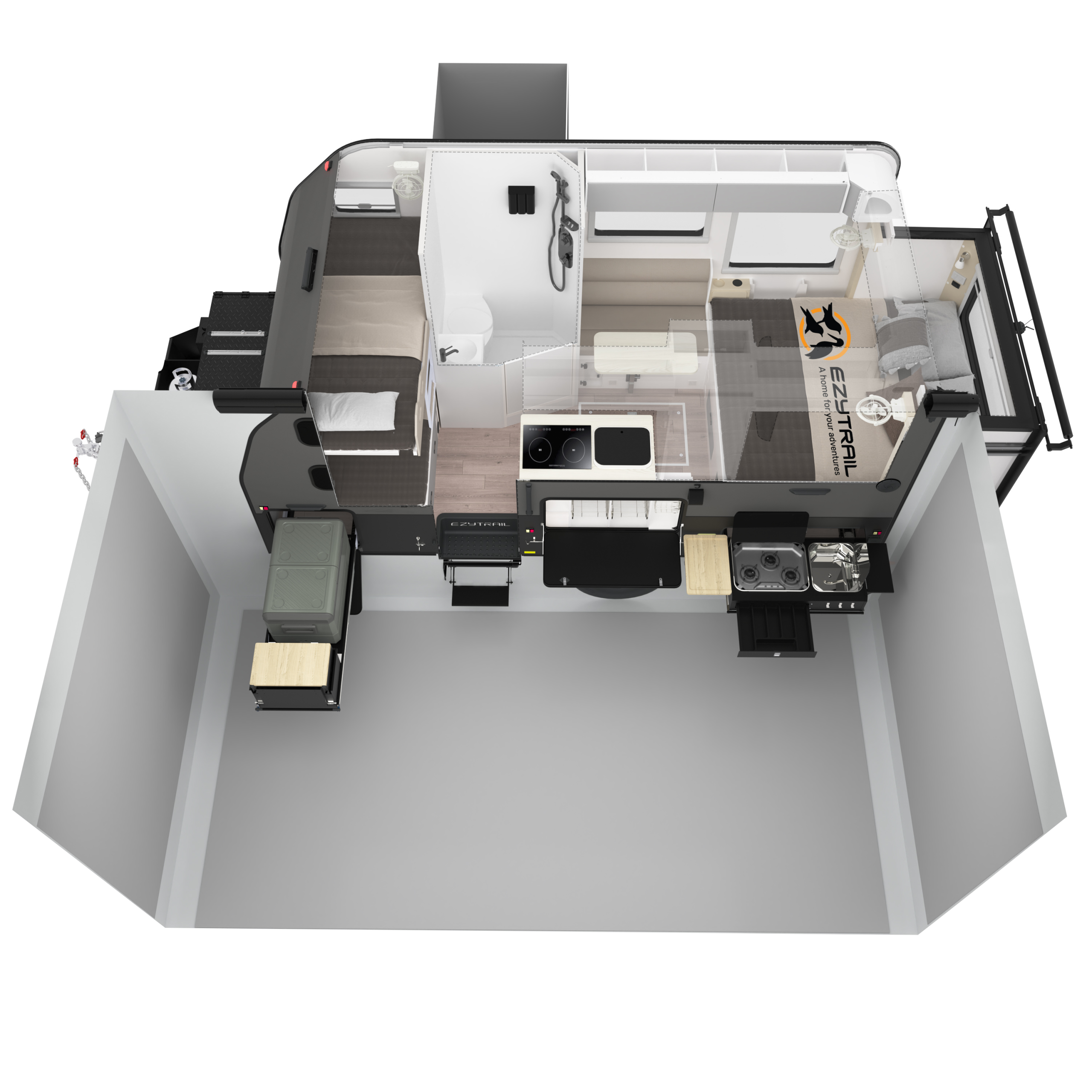 Ceduna 15 MK3 Twin Hard Top Hybrid | Ezytrail Caravans