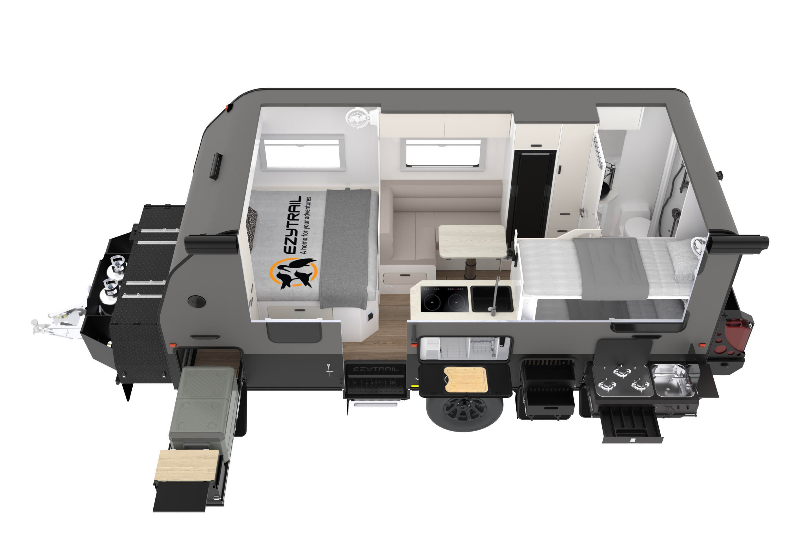 Ceduna 15 Quad MK4 Hybrid Caravan – Off-Road, Sleeps 4, EZYTRAIL