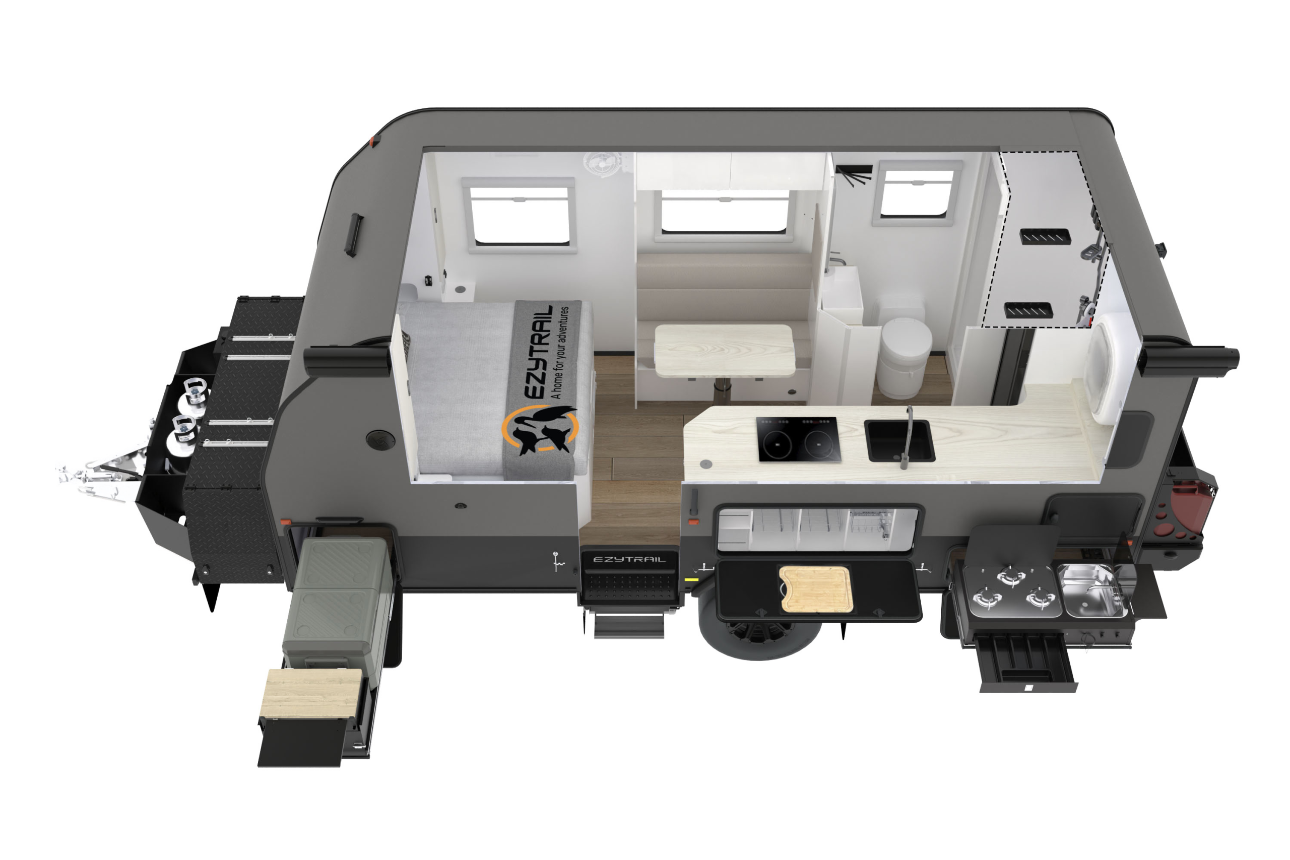 Ceduna 17 MK3 Twin Hard Top Off-Road Caravan | Ezytrail Caravans